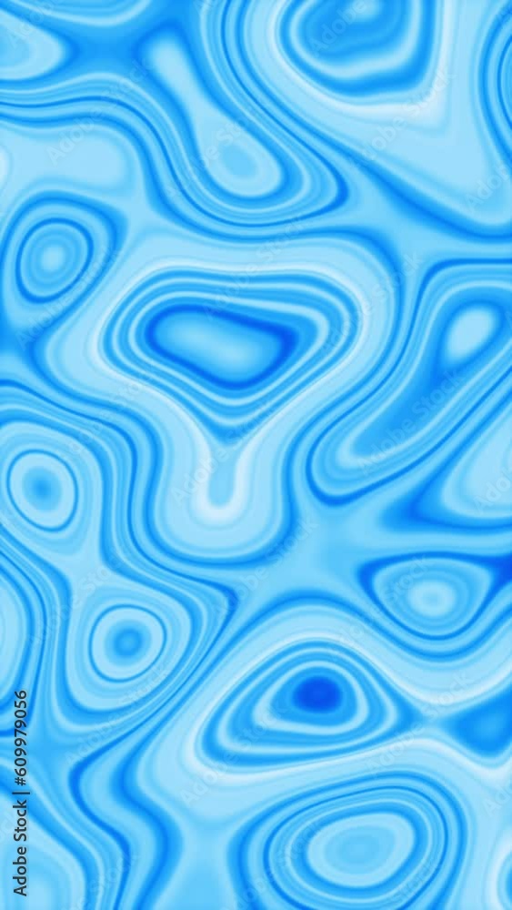 Vertical abstract blue digital background with morphing shapes ...