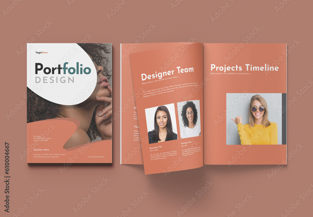 Design Portfolio Template Stock Template | Adobe Stock