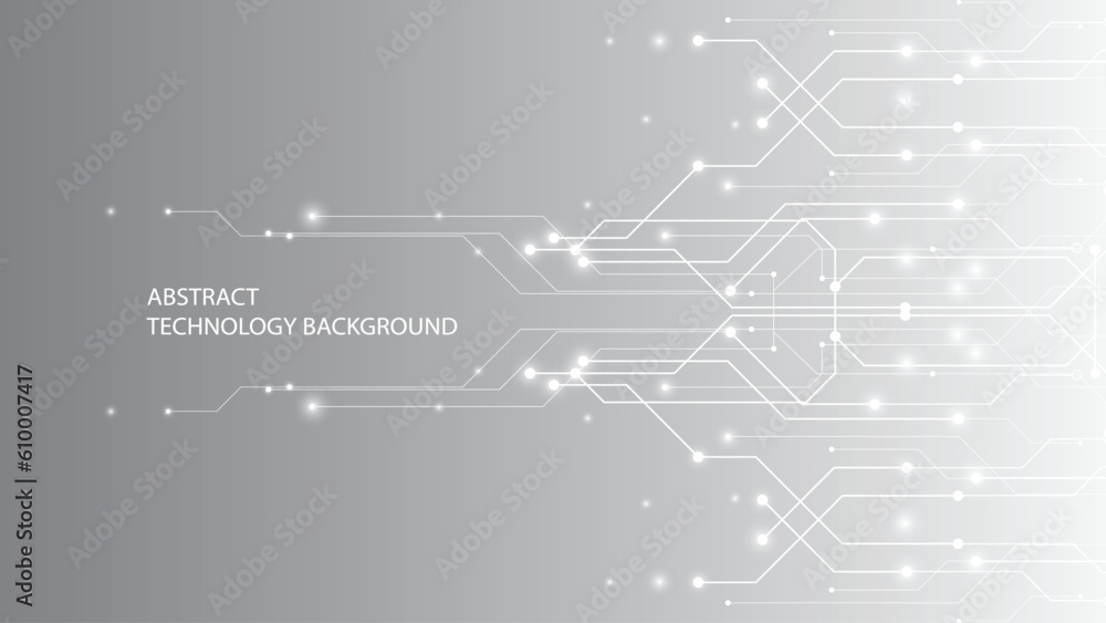 Gray and white technology background image Line design for ...