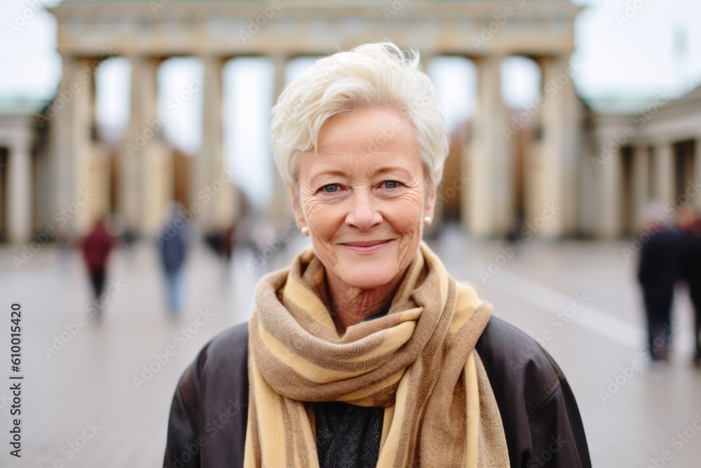 Headshot portrait photography of a pleased woman in her 50s that is ...