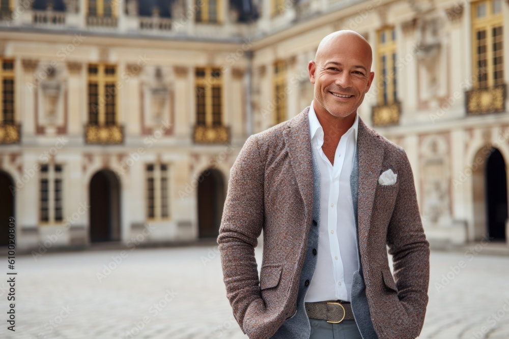 Lifestyle portrait photography of a satisfied man in his 40s that is ...