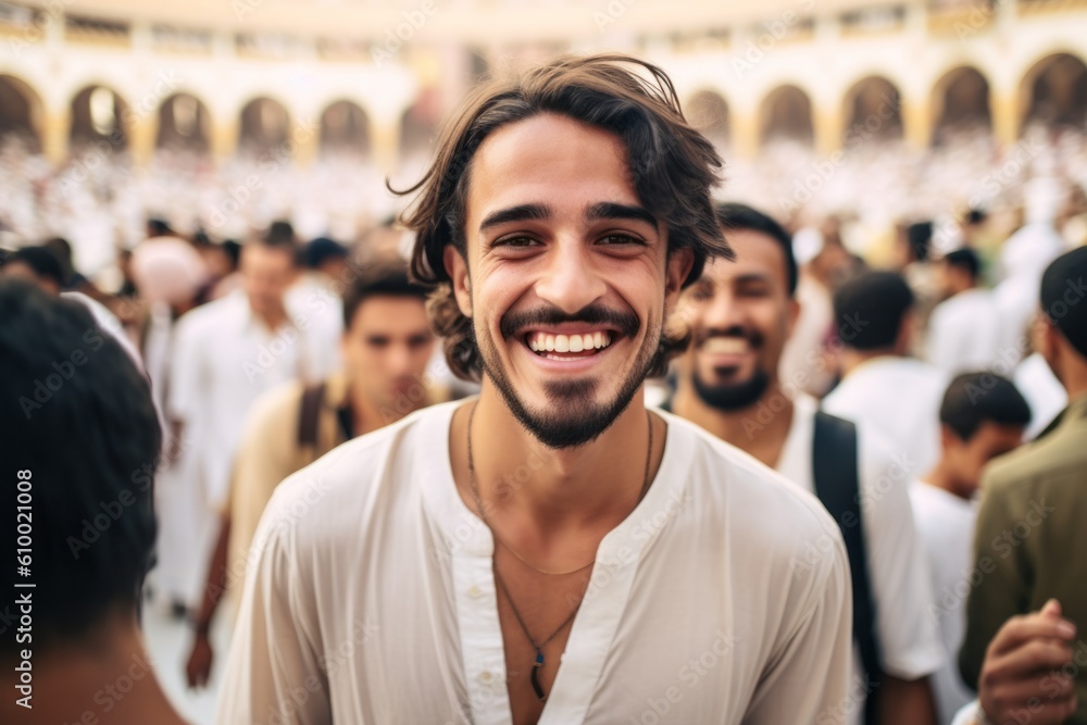 Lifestyle portrait photography of a pleased man in his 20s that is ...