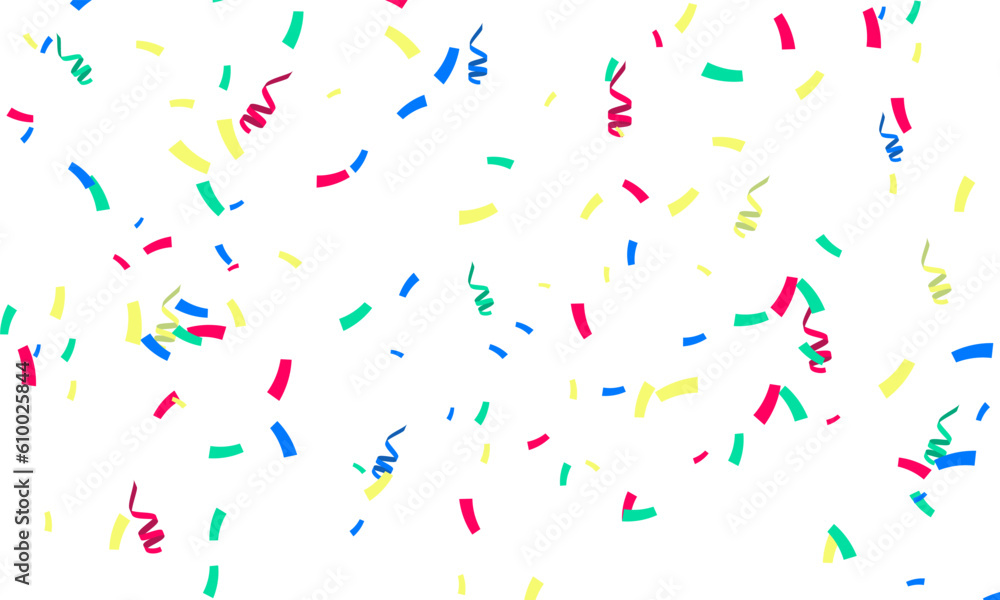 Vibrant Confetti Burst: Vector PNG Illustration of Multicolored ...