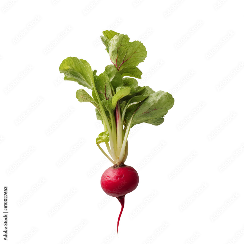 radish isolated on white background created with Generative AI Stock ...