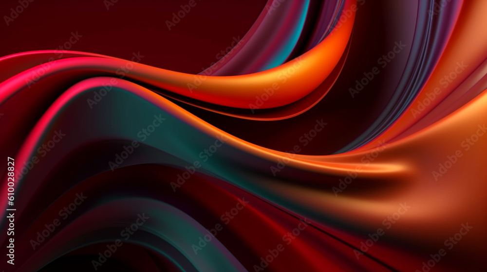 Abstract modern mave background. Volumetric wallpaper, backdrop ...