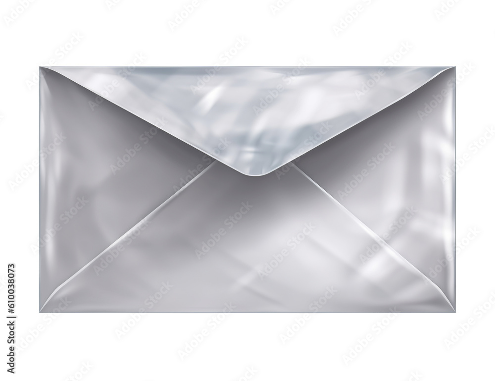 Paper envelope on transparent background. Generative AI. Stock ...