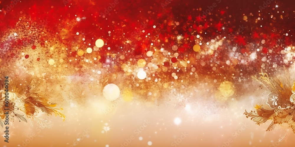 closeup background red gold magical princess faint air shimmer flares ...