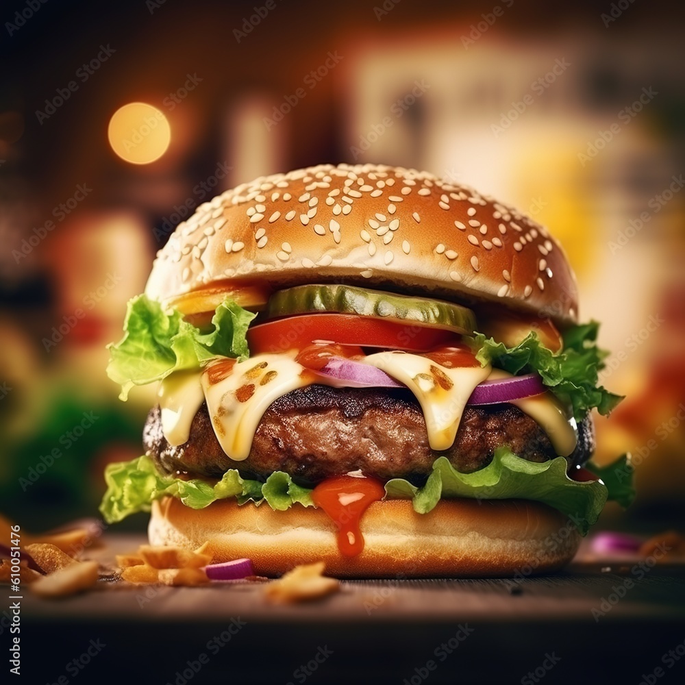 Fast food Flyer poster pamphlet brochure cover design layout template ...
