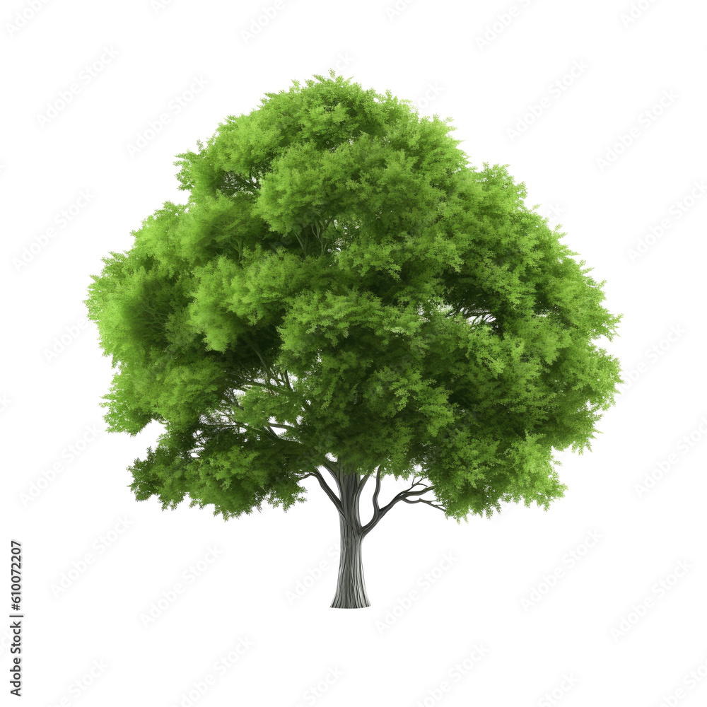 Tree isolated on transparent background. Generative ai Stock ...