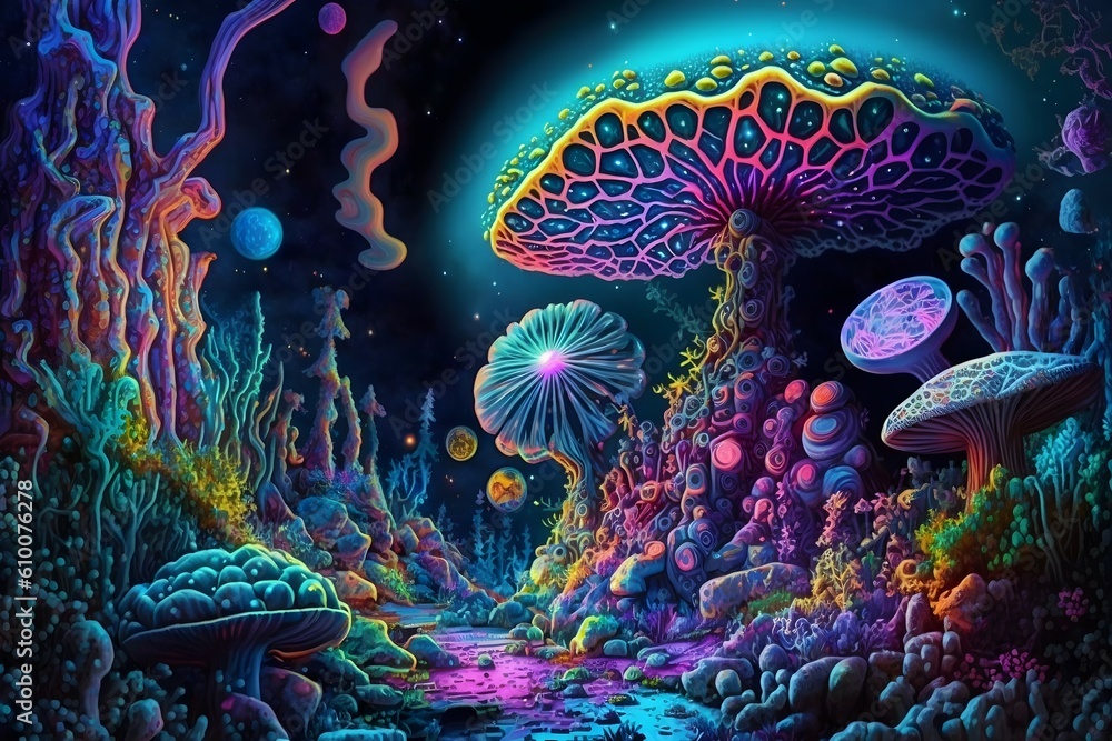 Ilustracja Stock: The best seen to ever be seen a psychedelic DMT ...