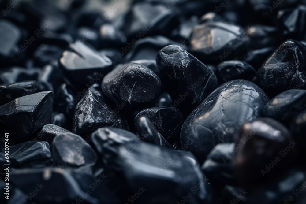 Black Obsidian Background. Obsidian texture. Created with Generative AI ...