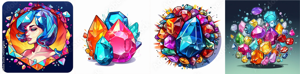 Create visually stunning designs with crystal-like elements. Easily add ...
