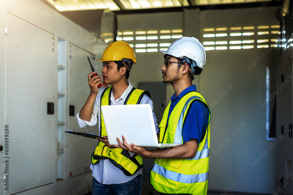 Poster Electrical engineer working in control room – Wall Art | UkPosters