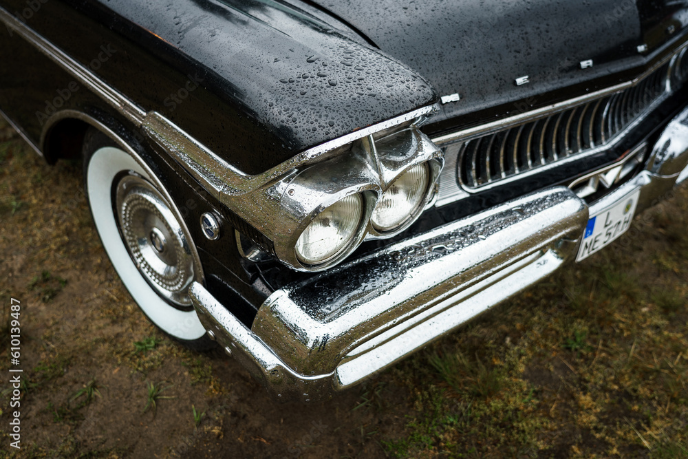 FINOWFURT, GERMANY - MAY 06, 2023: The fragment of full-size car ...