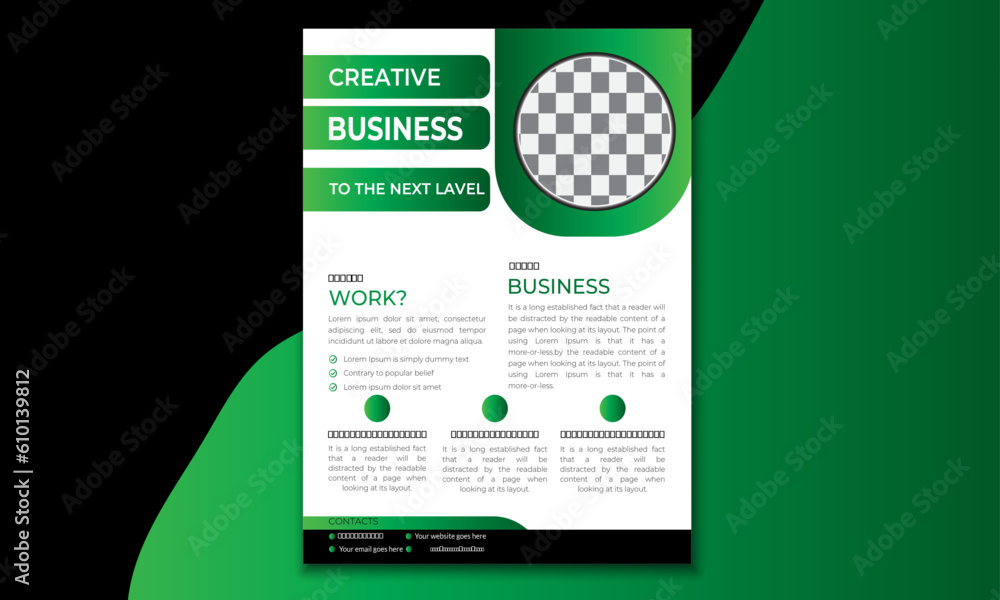 Vetor de This Flyer Template Design is for business promotion ...