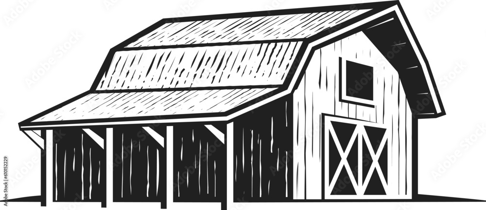 Vintage Barn Vector