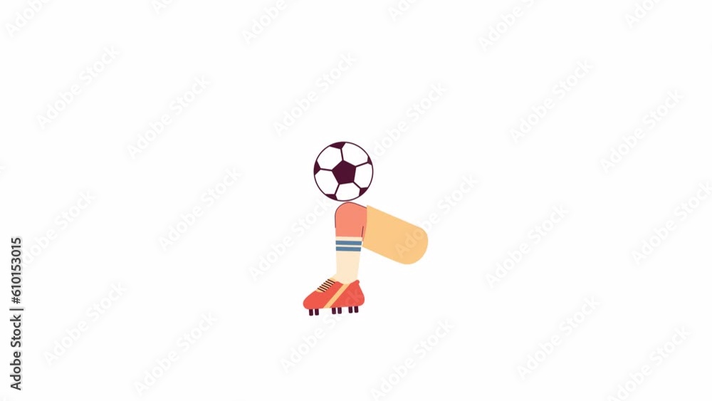 Soccer ball juggle animation. Animated isolated 2D football drills ...