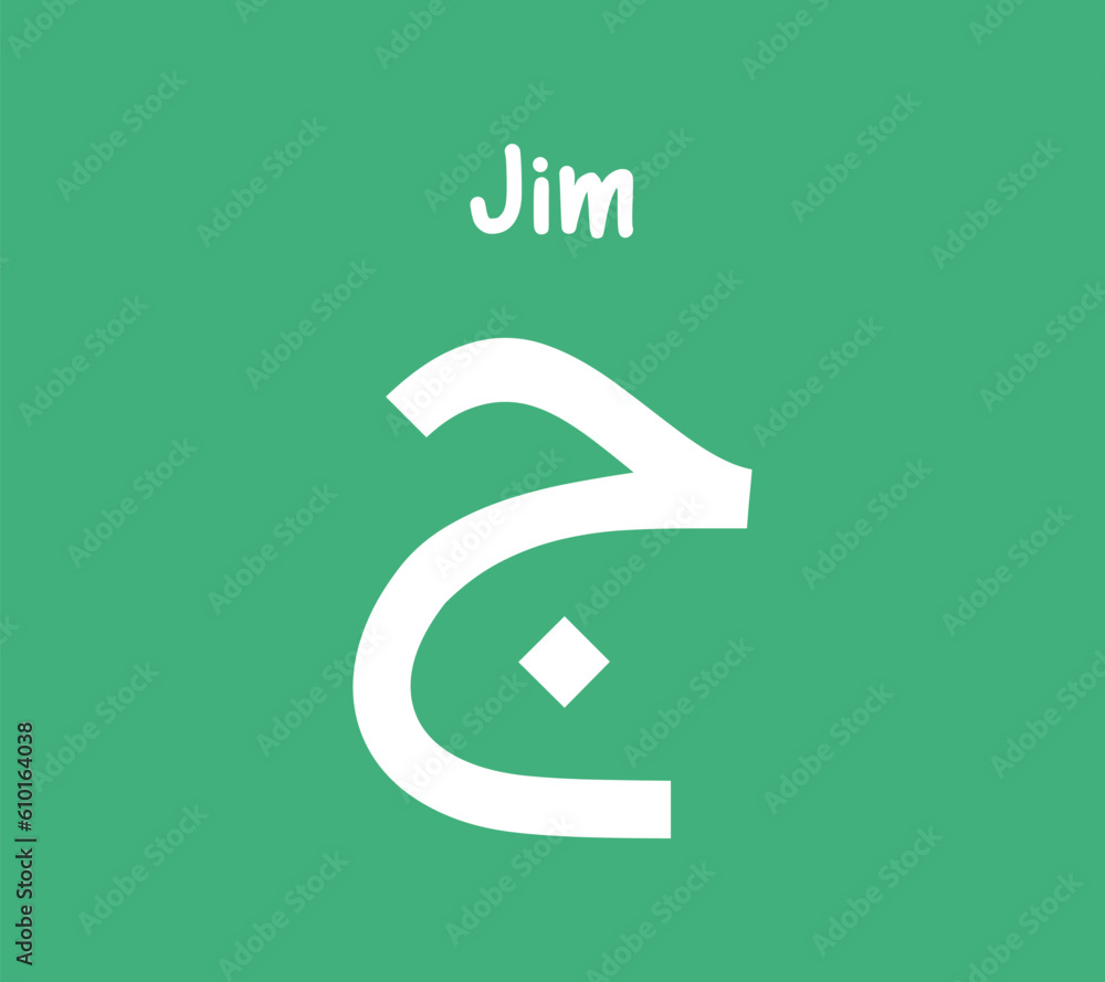 Jim - Flashcards of basic Arabic letters or hijaiyah letters alphabet ...