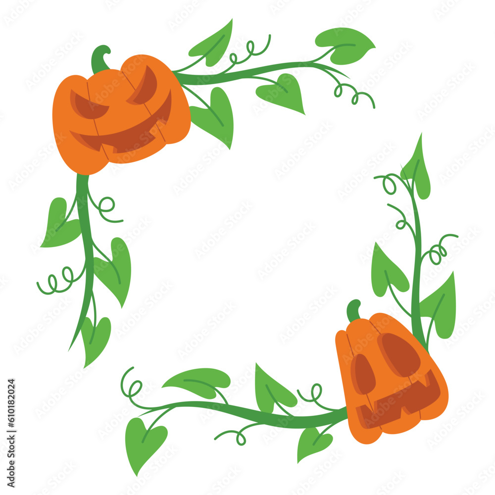 Halloween Frame Element. Halloween Border Decoration. Happy Halloween ...