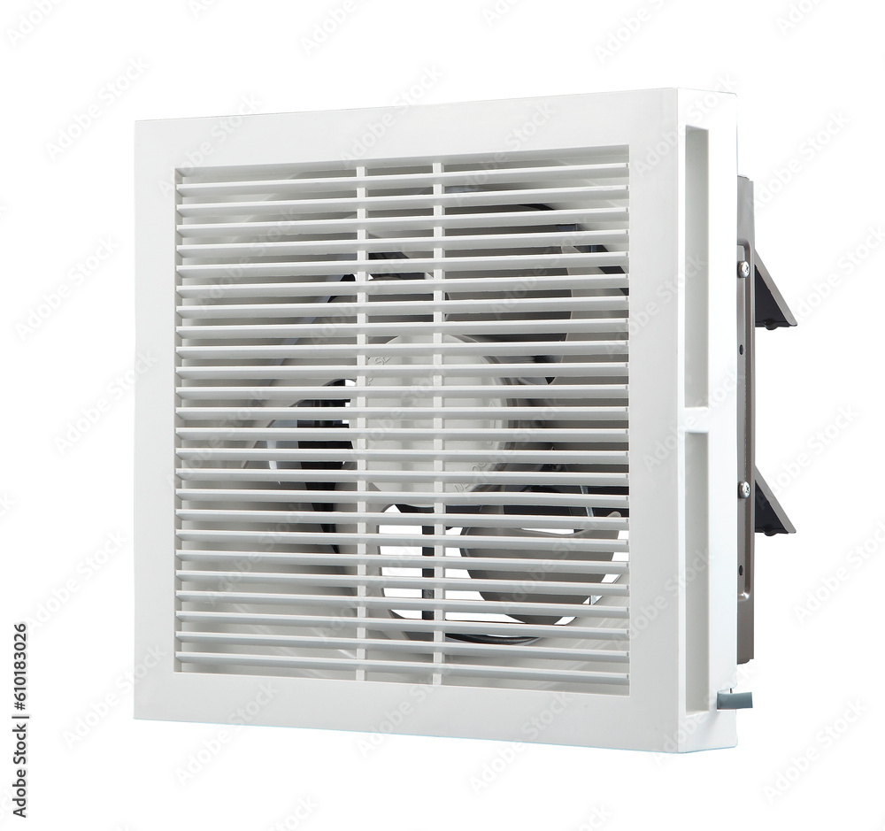 Poster ventilation fans are used to ventilate a residential or ...