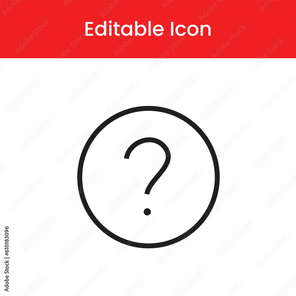 Question Mark icon, Question Mark outline icon, Question Mark vector ...