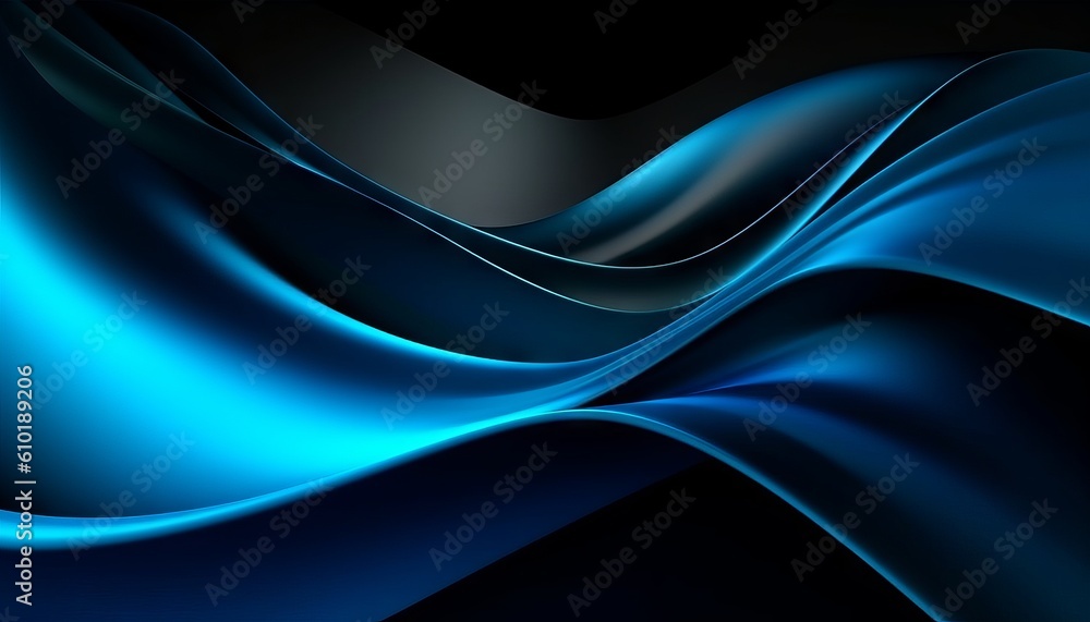 modern black and blue abstract background with a minimalistic design ...