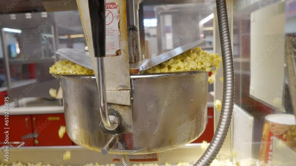 AMC movie theater premiere hot popcorn cinematic slow motion ...