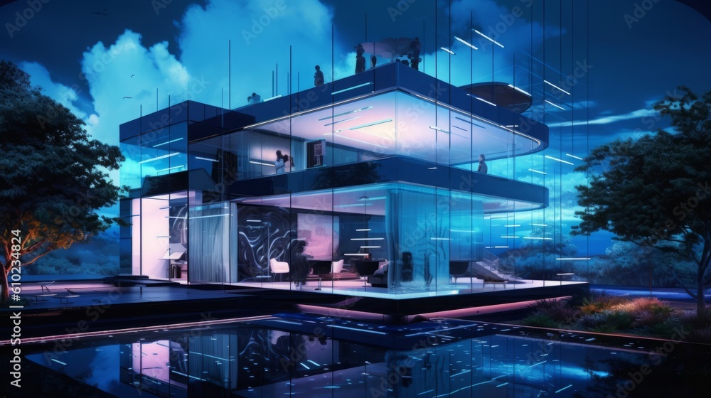 Digital Screen Paradise - The Futuristic House of Customizable Design ...