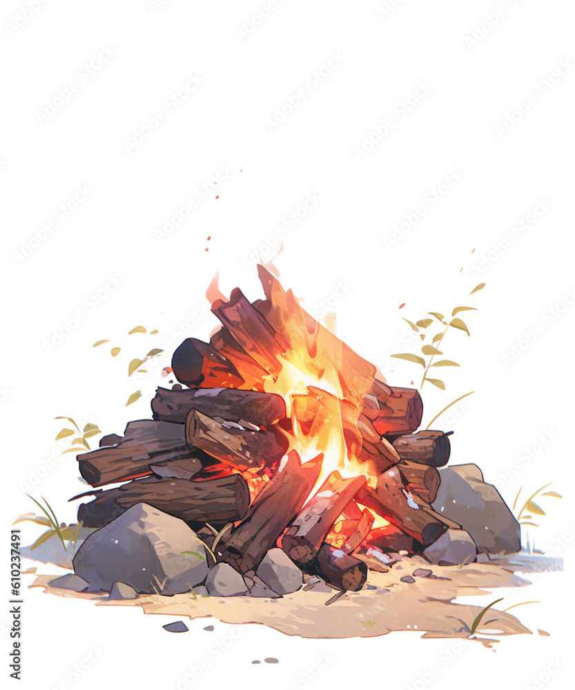 Campfire Ashes Clipart