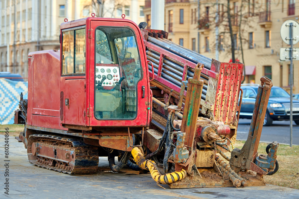 Directional drill machine. Horizontal directional drilling machine, HDD ...