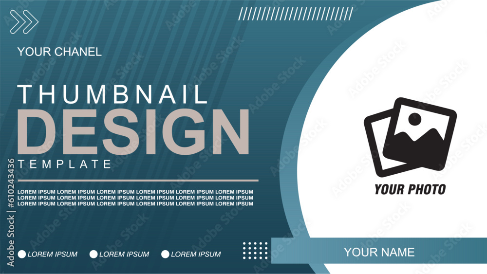 Fully editable video thumbnail design to open video tutorials ...