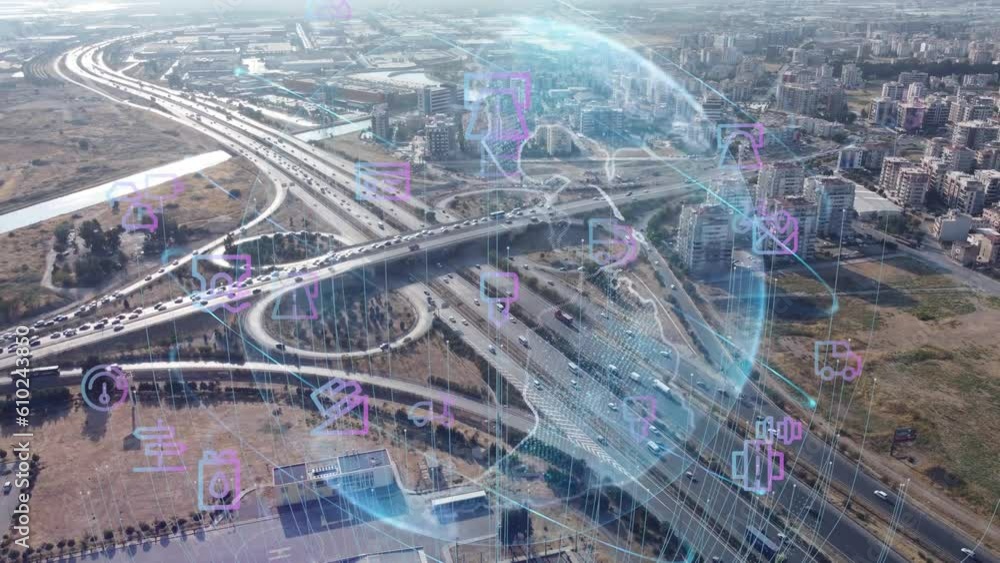 Intelligent Vehicles Cars Communicating Ai Logistic Autonomous Delivery ...