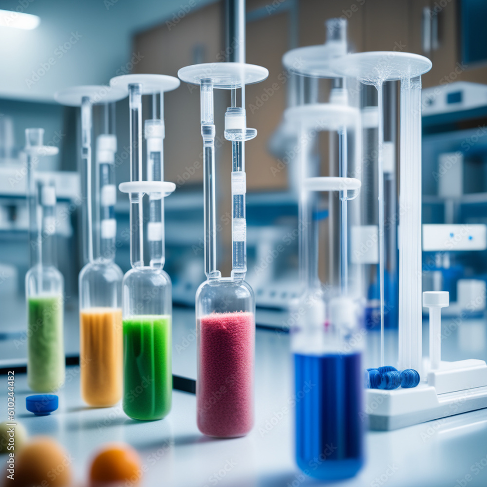 Drug development experiment chromatography column protein purification ...