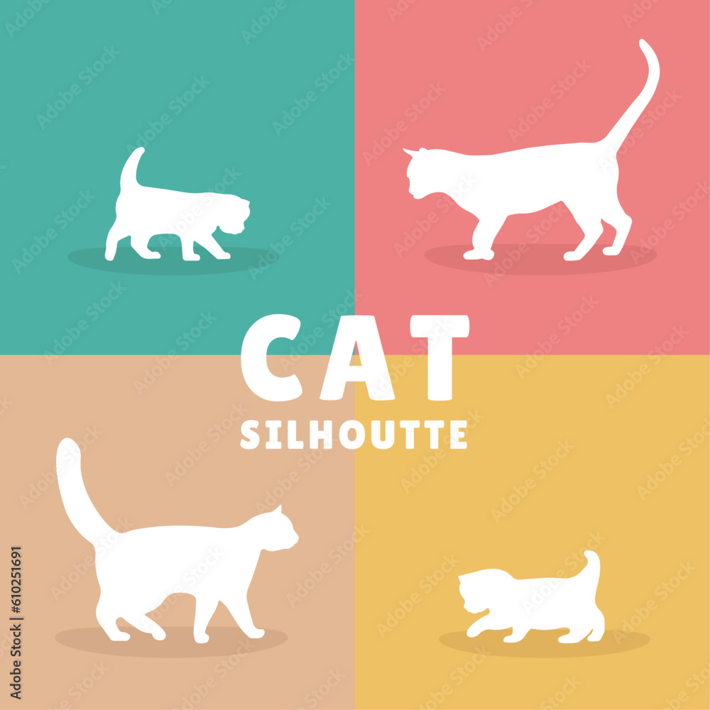 Vektorov Grafika Logo With Cat In Retro Style Vector Flat vektorov-grafika-logo-with-cat-in-retro-style-vector-flat