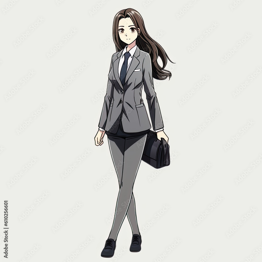 Anime-style depiction of a girl in a school uniform Visual novel ...