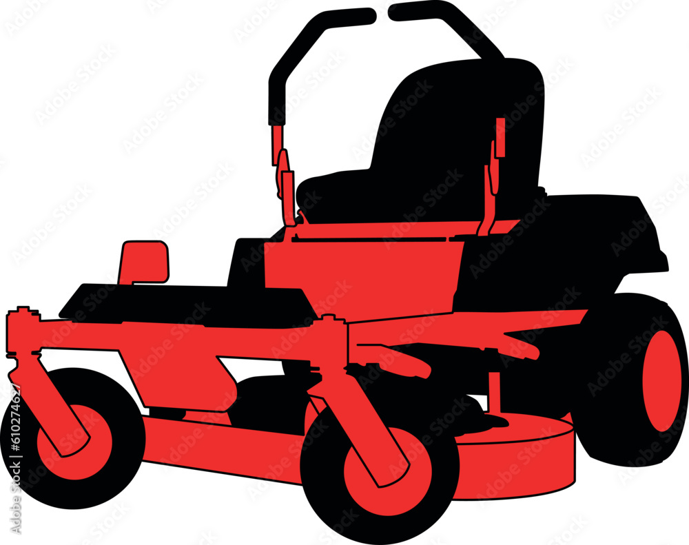 Lawn Zero Turn Mower Layered SVG Cut File for Cricut and Silhouette ...