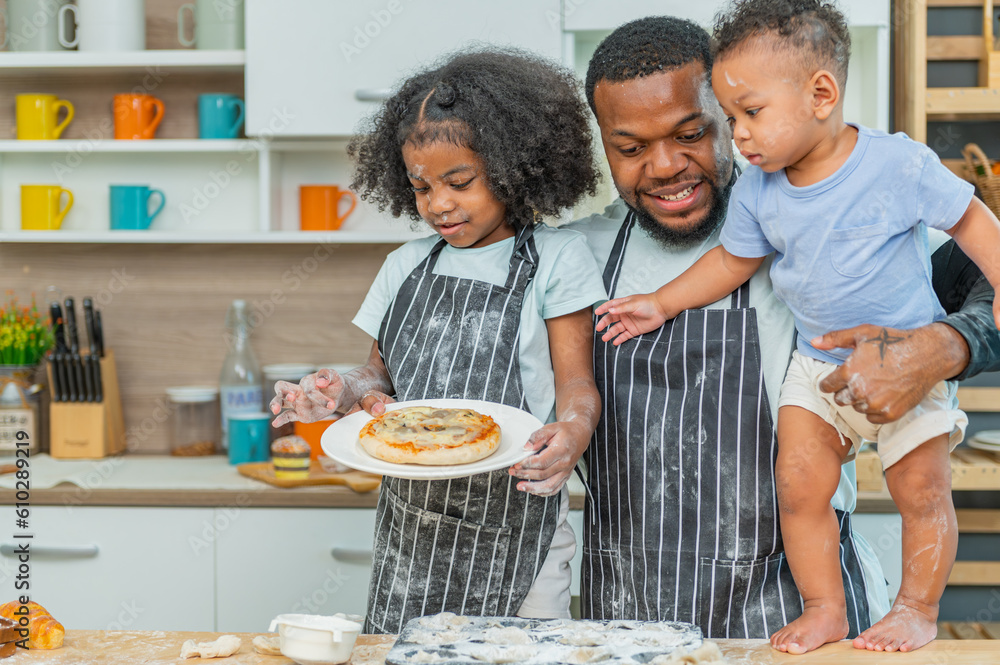 african afro black daughter kids with daddy father happy family funny ...