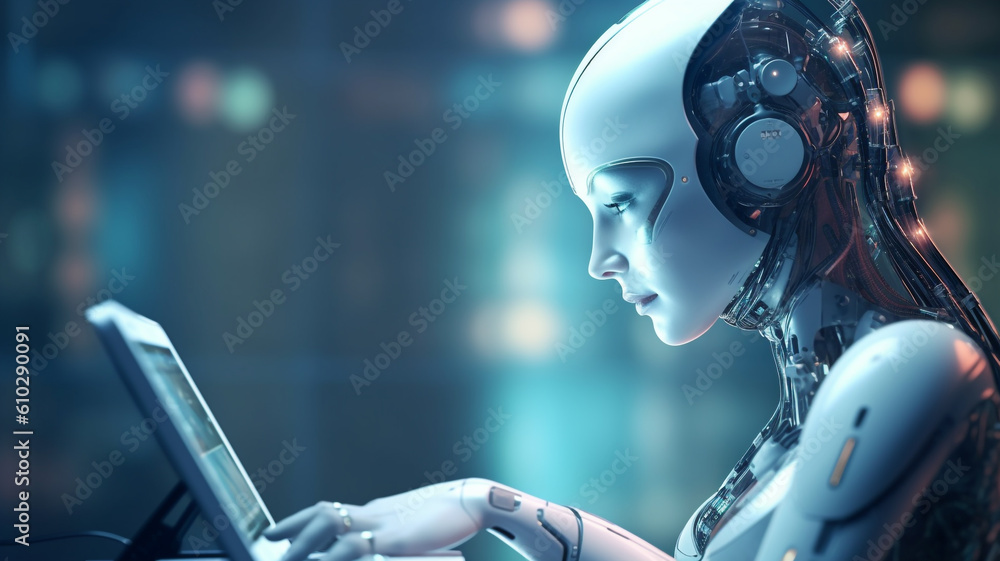 Woman Robot Chat GPT Artificial Intelligence chat bot by Open AI ...