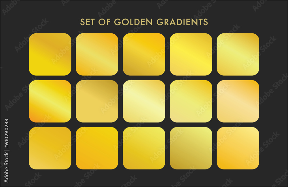 set of golden gradients, golden gradient set, vector gradient set with ...