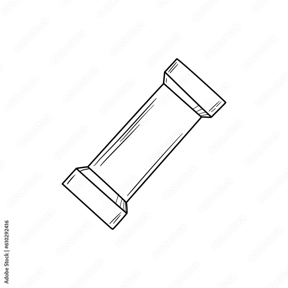 line drawing doodle cartoon of water pipe Stock Vector | Adobe Stock