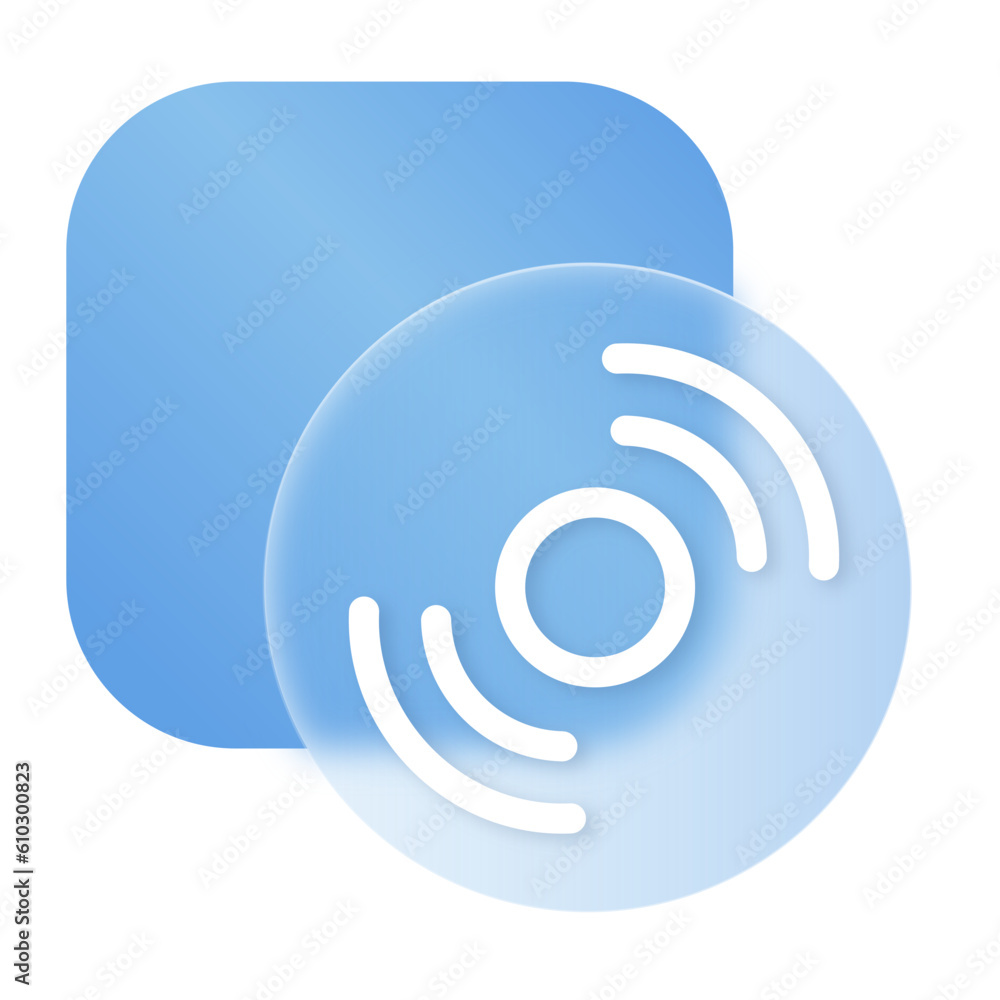 CD Compact Disk Multimedia Glassmorphism Icons and Symbol Png Svg Illustrator Stock Vector ...