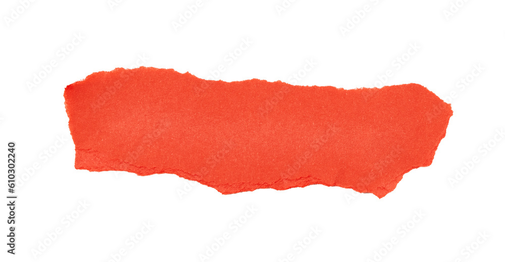 red torn paper isolated on transparent background png Stock Photo ...