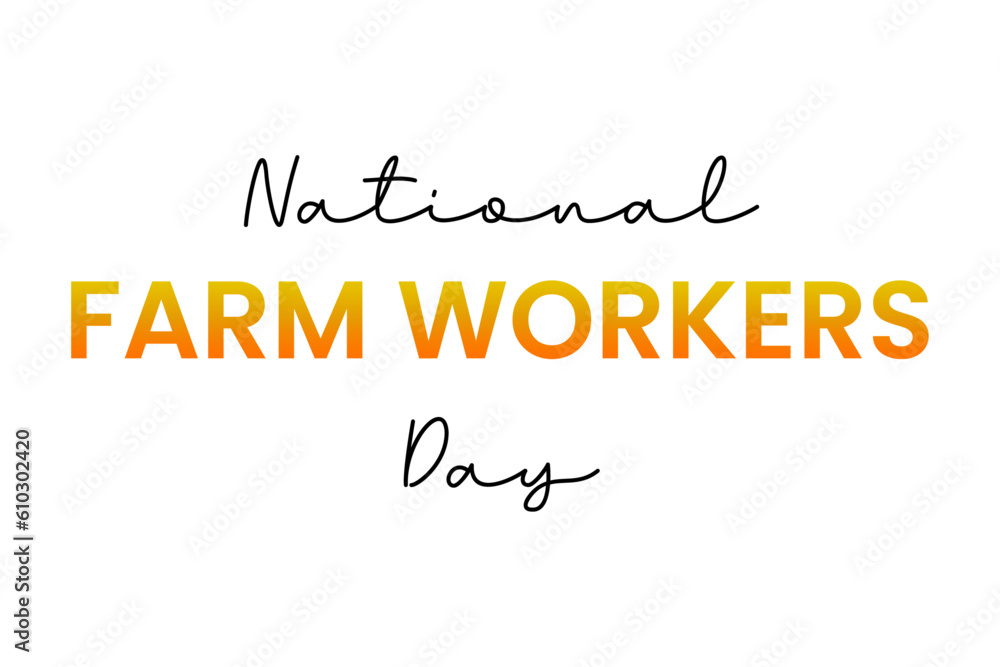 National farm workers day shillouet. Farmer Day June 8. Template for ...