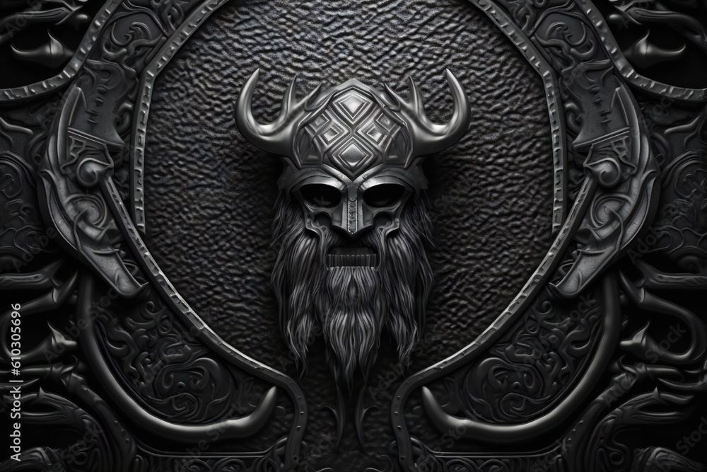 Viking art medieval style old culture background Generative AI Stock ...