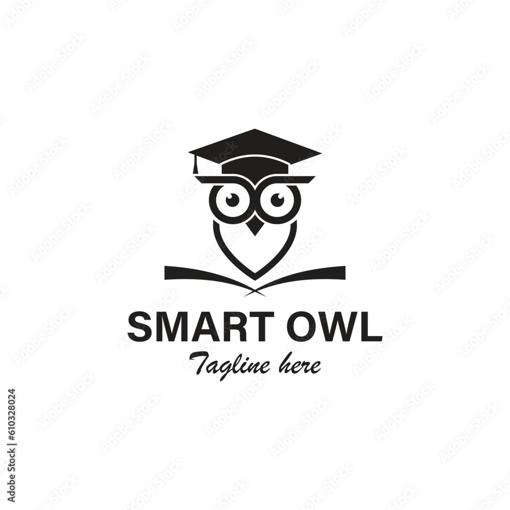 Smart Owl Logo can be use for icon, sign, logo and etc vector de Stock ...