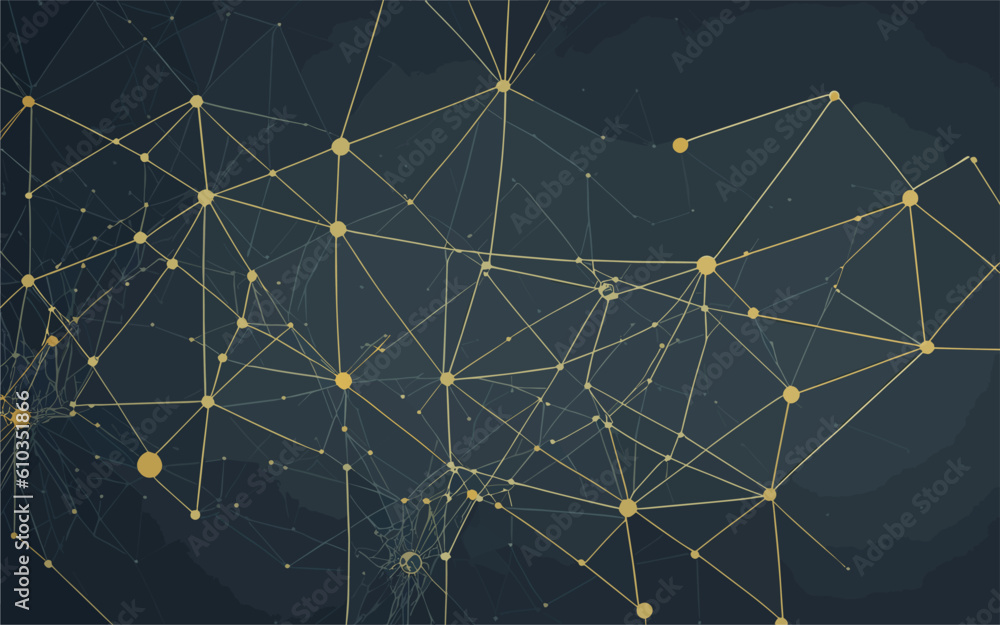 complex vector background image inspired by the concept of connection ...