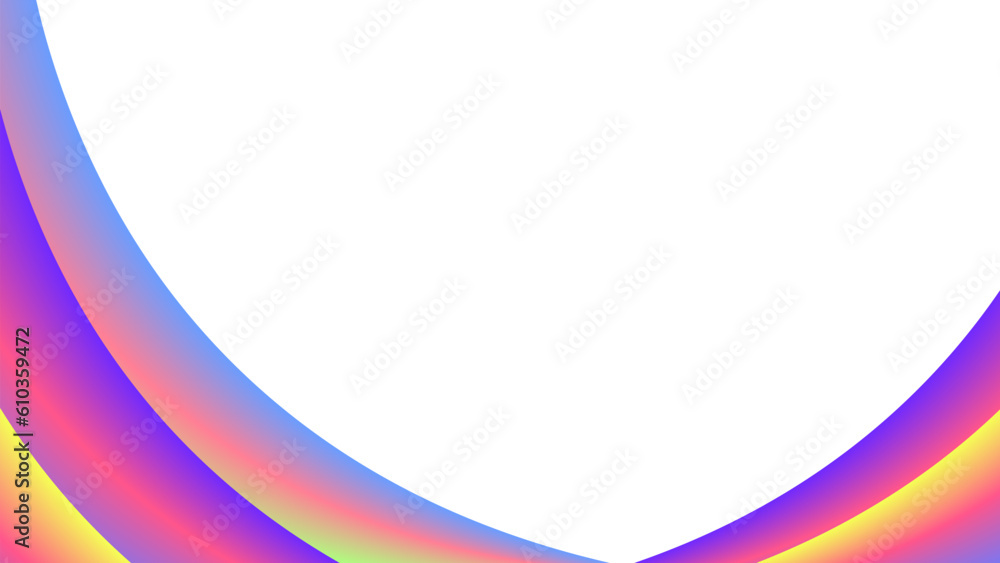 Colorful curvy background with white background color Stock Vector ...