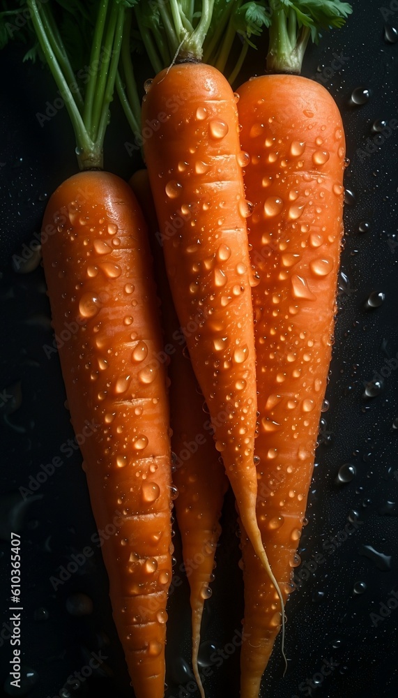 Fresh organic for healthy food and diet carrot with water drops. Fresh ...