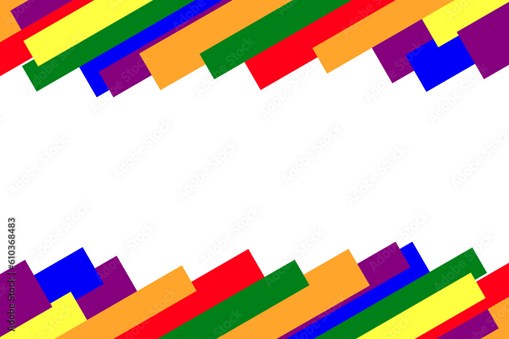 LGBT rainbow pride stripe background with copy space. color symbol for ...