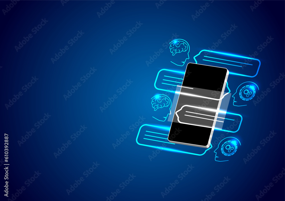 chatbot, chat with ai. Digital chat bot. Human ask bot. Bot ...